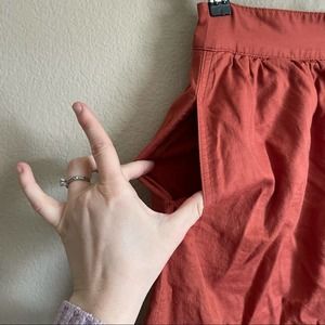 Madewell | Skirts | Madewell Palisade Buttonfront Midi Skirt In Rust ...